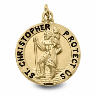 14K Gold St. Christopher Medal | Zales
