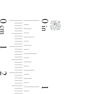 1/2 CT. T.W. Diamond Solitaire Stud Earrings in 10K White Gold (I/I3) | Zales