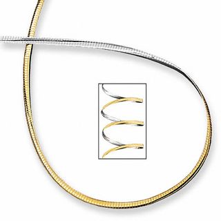 Reversible 2.0mm Omega Necklace in 10K Gold - 16" | Zales