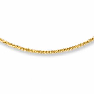 Ladies' 1.0mm Square Wheat Chain Necklace in 14K Gold - 20" | Zales