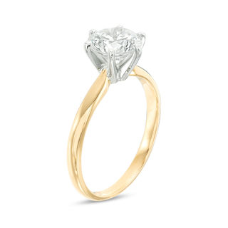 1-1/2 CT. Certified Diamond Solitaire Engagement Ring in 14K Gold (I/I2 ...