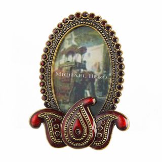 Michael Hero 2"x3" Oval Burgundy Exotic Journeys Frame | Zales