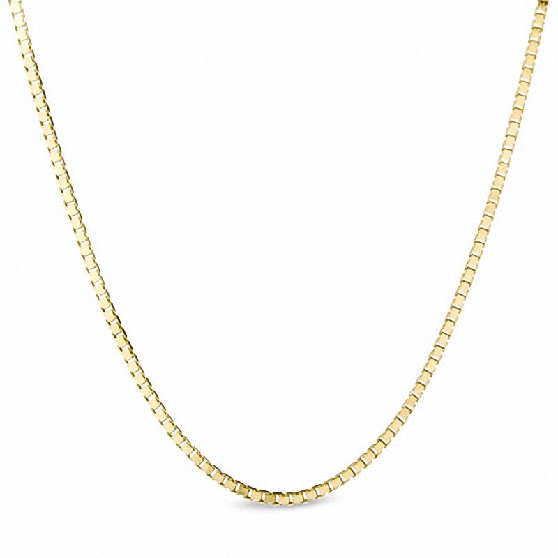 0.52mm Box Chain Necklace in 14K Gold - 16 0.52mm Box Chain Necklace in 14K Gold - 16
