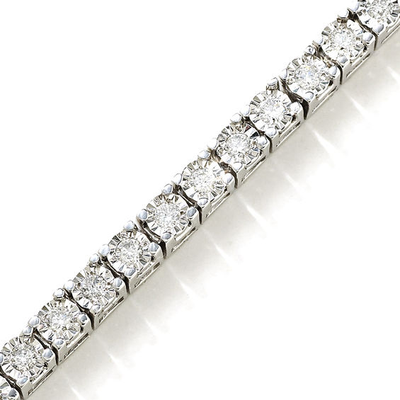 1 1 2 Ct T W Diamond Tennis Bracelet In Sterling Silver View All