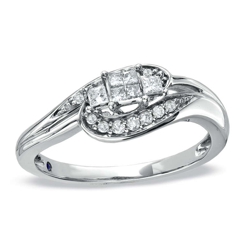 Cherished Promise Collection™ 14 Ct Tw Quad Princess Cut Diamond