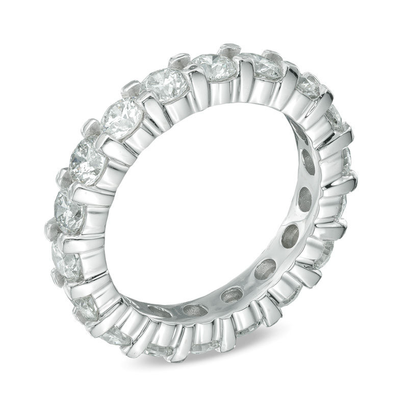 Zales 3 ct. T.W. Diamond 4.0mm Eternity Band in 14K White Gold