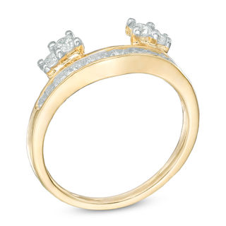1/3 CT. T.W. Diamond Solitaire Enhancer in 10K Gold | Zales