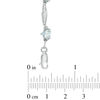 5.0mm Heart-Shaped Aquamarine and Diamond Accent Bracelet in Sterling ...