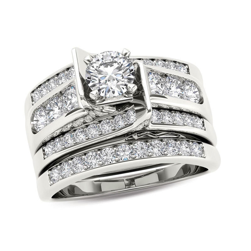 Zales bridal sets white gold store