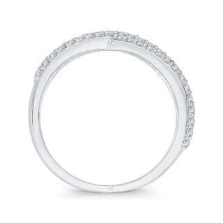 3/8 CT. T.W. Diamond Orbit Ring in 10K White Gold | Zales