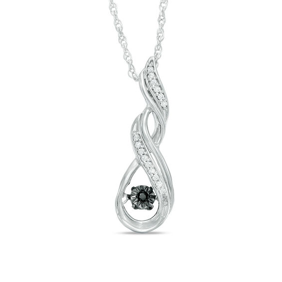Zales black diamond infinity necklace store