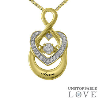 Unstoppable Love™ Diamond Accent Heart Wrapped Infinity Pendant in 10K ...