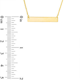 Mini Bar Necklace in 14K Gold | Zales