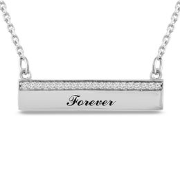 Shop Diamond Bar Necklaces | Zales