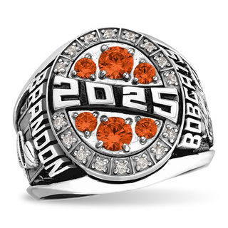 Men's Elite High School Class Ring by ArtCarved® (2 Stones ...