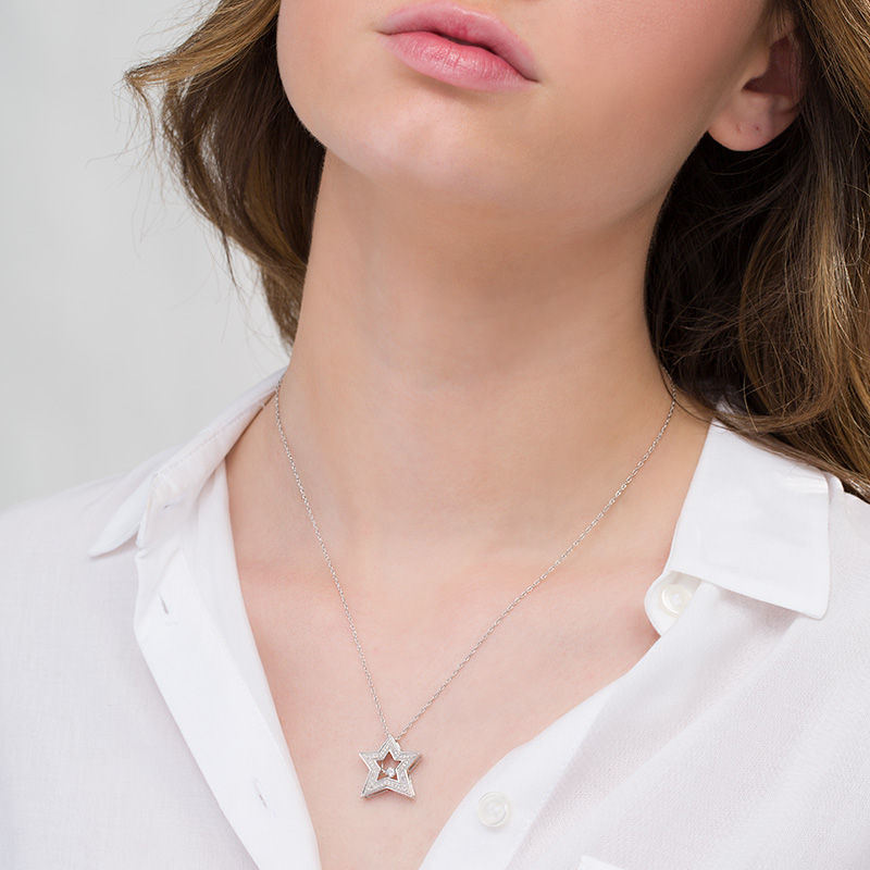 Star outline necklace store