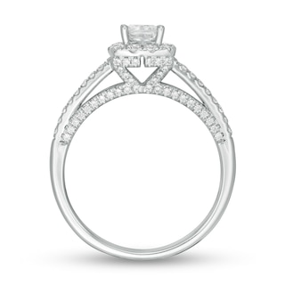 Zales Private Collection 1 CT. T.W. Certified Colorless Princess-Cut ...