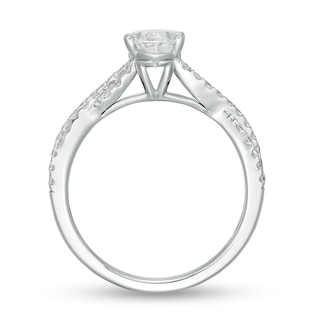 Zales Private Collection 1-1/3 CT. T.W. Certified Colorless Oval ...