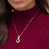 1/2 CT. T.W. Diamond Double Infinity Loop Pendant in 10K White Gold | Zales
