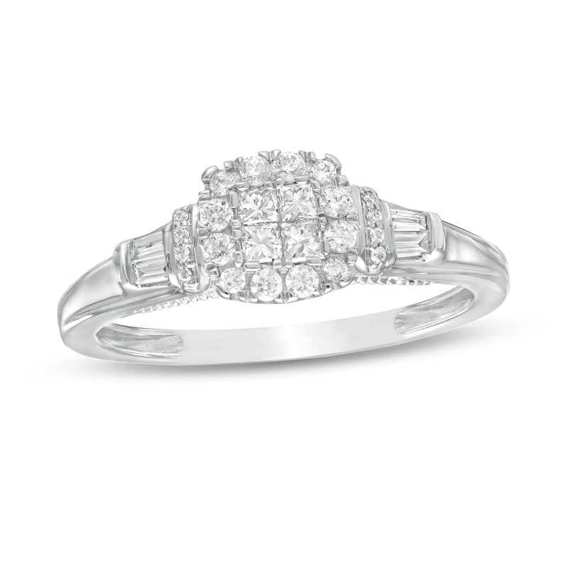 Cherished Promise Collection™ 13 Ct Tw Princess Cut Quad Diamond