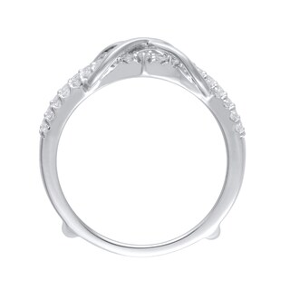3/8 CT. T.W. Diamond Double Infinity Enhancer in 10K White Gold | Zales