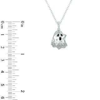 1/20 CT. T.W. Diamond Ghost Pendant in Sterling Silver | Zales
