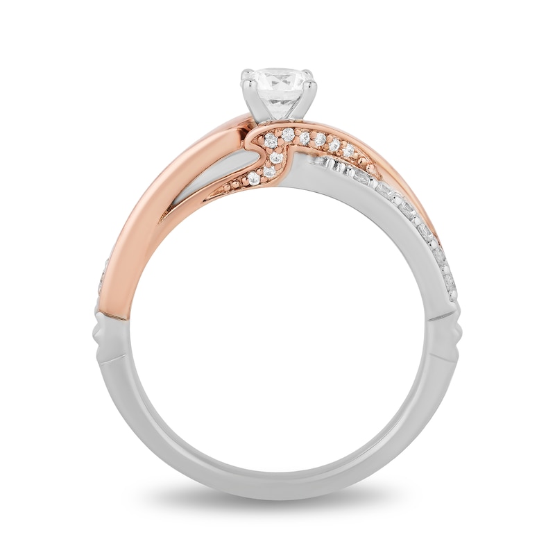 Enchanted Disney Moana 5/8 CT. T.W. Diamond Twist Shank Engagement Ring ...