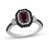 Enchanted Disney Evil Queen Oval Garnet and 1/2 CT. T.W. Diamond ...