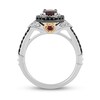 Enchanted Disney Evil Queen Oval Garnet and 1/2 CT. T.W. Diamond ...