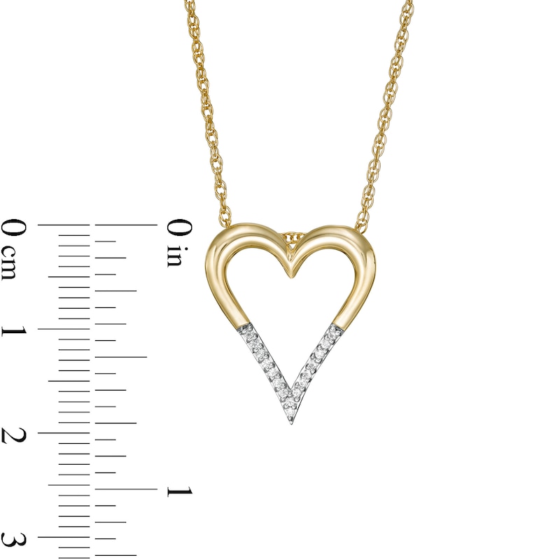 Elongated Heart Necklace