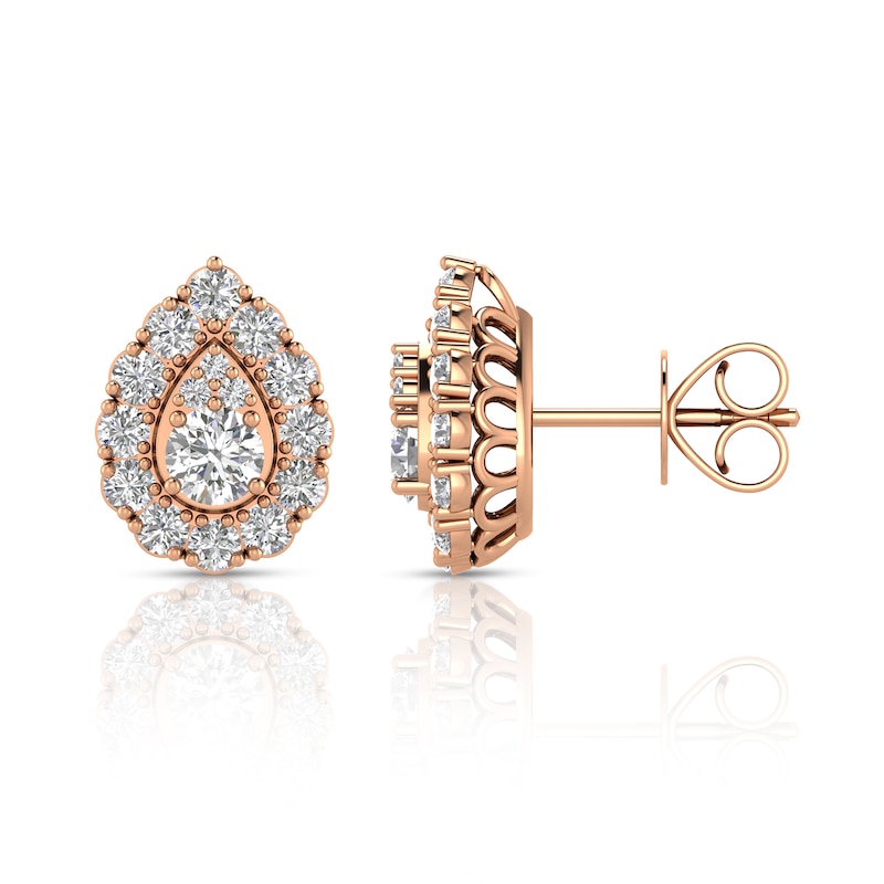 Gold Diamond Shaped Earrings