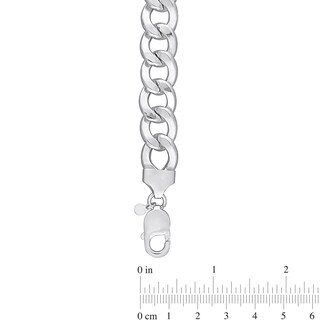 12.5mm Curb Chain Necklace in Sterling Silver - 24" | Zales