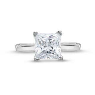 1-1/2 CT. Princess-Cut Diamond Solitaire Engagement Ring in Platinum (I ...