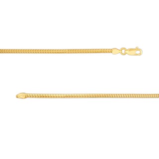 Men's 2.4mm Diamond-Cut Snake Chain Necklace in Solid 10K Gold - 20 ...