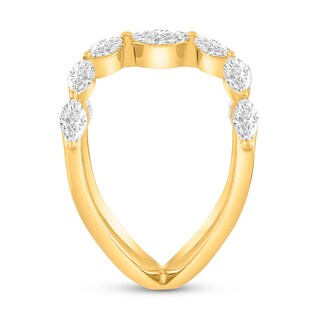1 CT. T.W. Marquise Diamond Double Loop Open Ring in 10K Gold | Zales