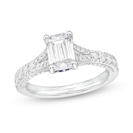Shop Emerald Cut Diamond Engagement Rings | Zales