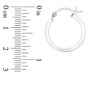 15.0mm Hoop Earrings in Sterling Silver | Zales