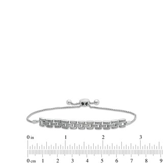 1/10 CT. T.W. Diamond Watch Band Bolo Bracelet in Sterling Silver - 9.5 ...