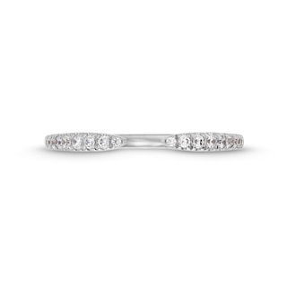 1/6 CT. T.W. Diamond Tapered Open Shank Band in 10K White Gold | Zales