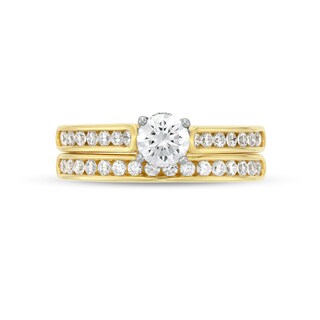 1 CT. T.W. Diamond Channel Bridal Set in 14K Gold | Zales