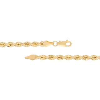 3.7mm Silk Rope™ Chain Necklace in Hollow 14K Gold - 20" | Zales