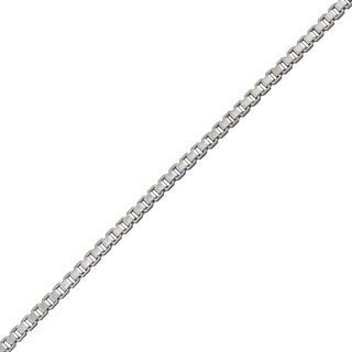 1.0mm Diamond-Cut Box Chain Necklace in Solid Sterling Silver - 20" | Zales