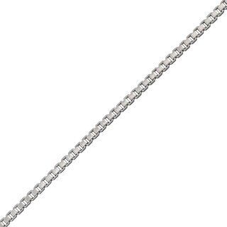 1.0mm Diamond-Cut Box Chain Necklace in Solid Sterling Silver - 18" | Zales
