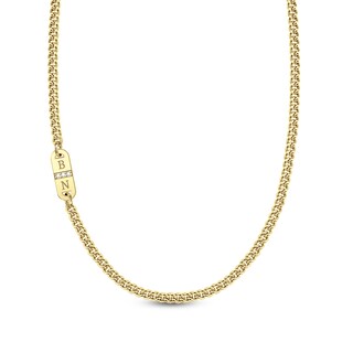 Offset Diamond Accent Engravable Initial Bar Necklace (2 Initials) - 22 ...