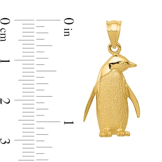 Penguin Necklace Charm in Solid 14K Gold | Zales