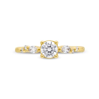 5/8 CT. T.W. Marquise and Round Diamond Scatter Engagement Ring in 14K ...