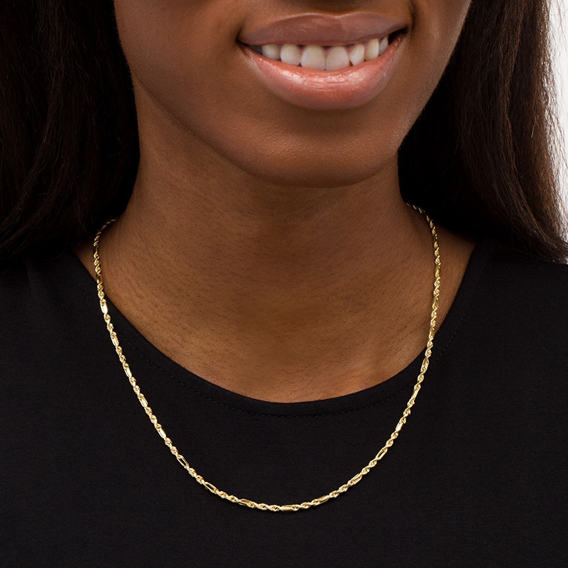 Previously Owned - 2.35mm Milano Chain Necklace in Hollow 10K Gold - 20 ...