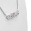3/8 CT. T.W. Baguette and Round Diamond Scatter Bar Necklace in 10K ...