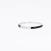 1/15 CT. T.W. Diamond Five Stone Black Enamel Stackable Band in ...