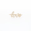Love Talks 1/6 CT. T.W. Diamond "love" Cursive Script Ring in 10K Gold ...